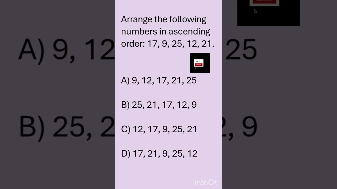 Ascending Order solutions🔥 #shorts #ascendingorder #ascending_order #shortsfeed @compitativemaths