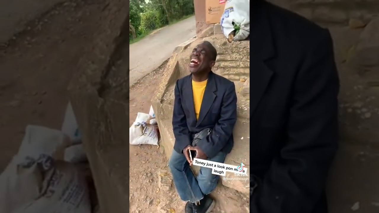 Jamaican man Laughs so hard