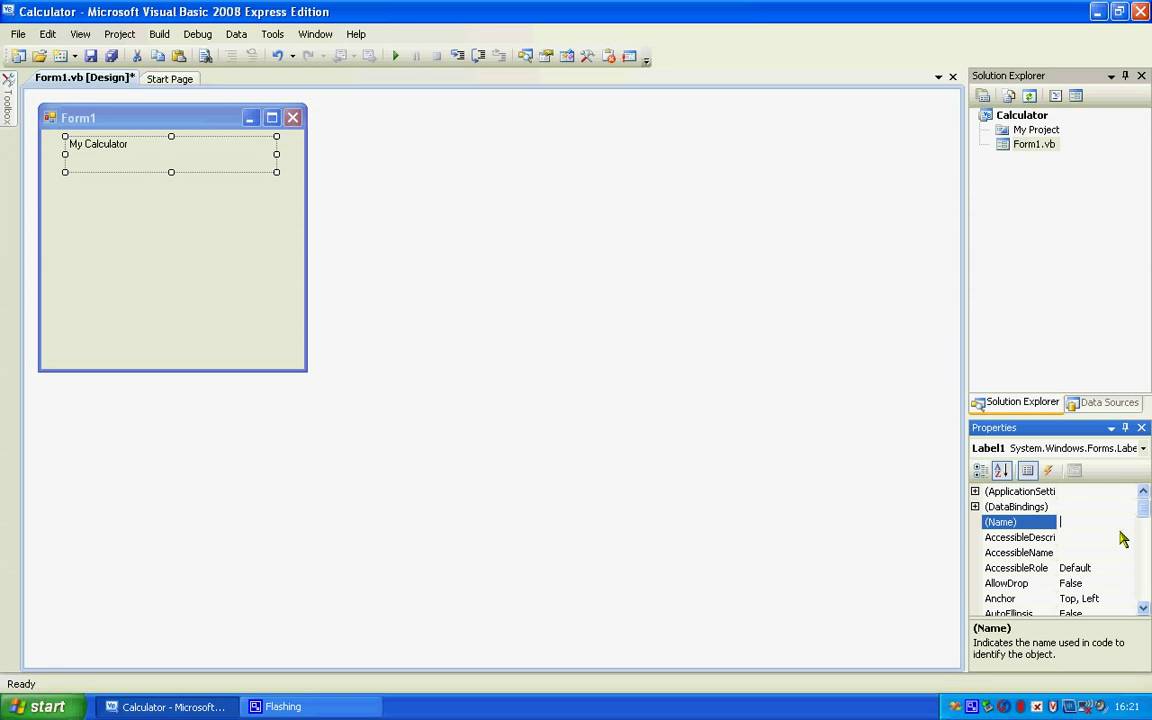 Using Controls with Visual Basic 2008