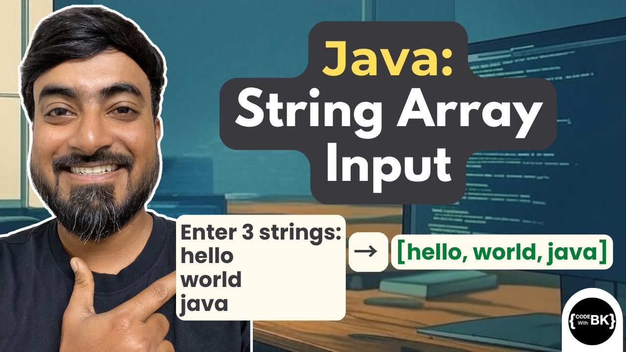 Java Program to Read an Array of Strings using Scanner