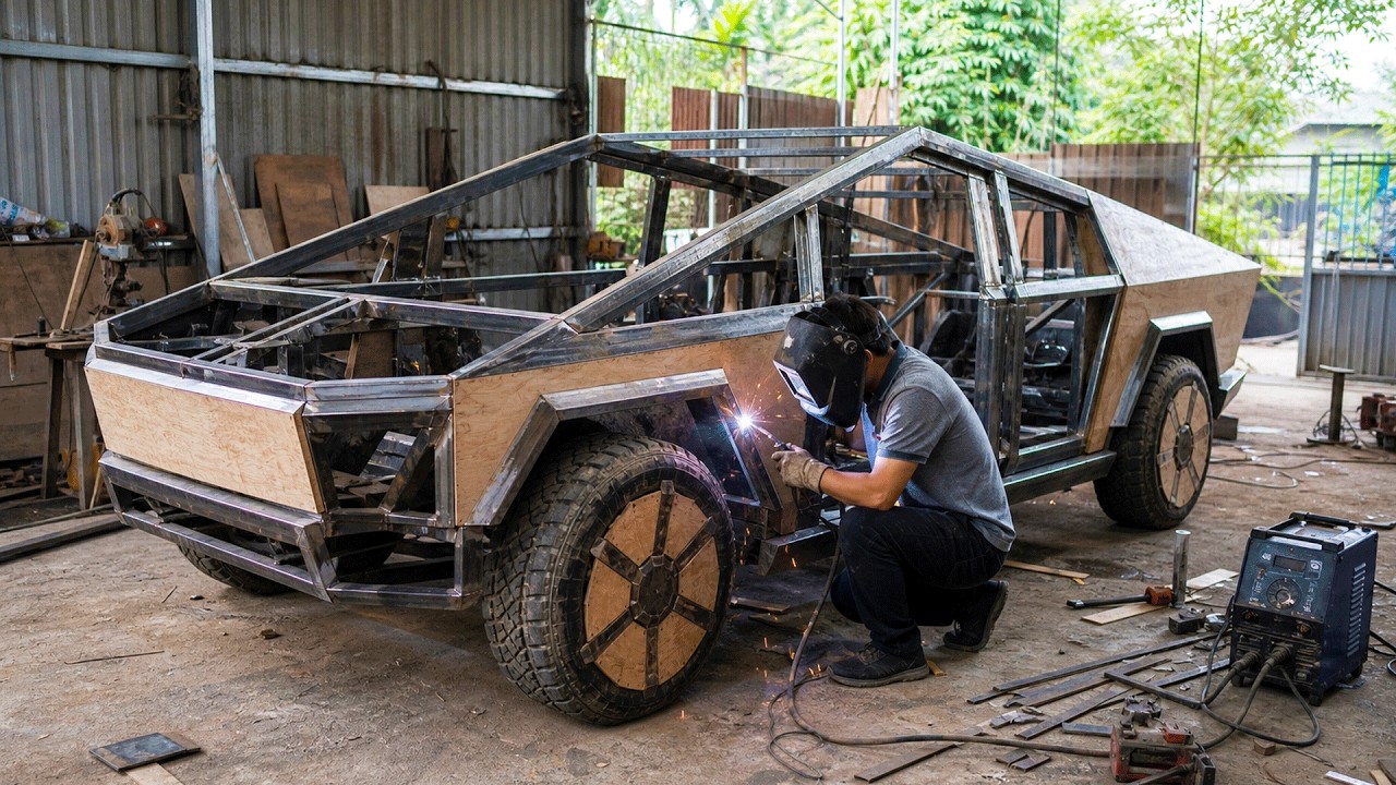He Built a Cyber Truck From Scrap Metal — No One Believed It Would Work!