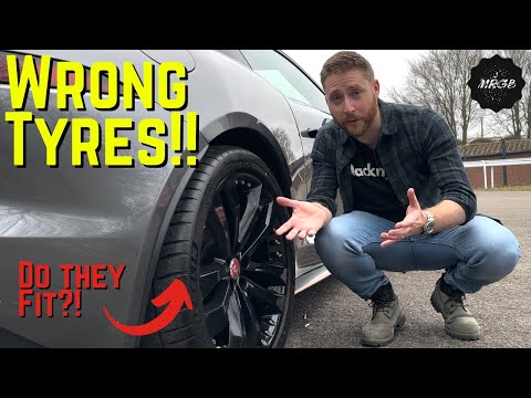 I Put The Wrong Tyres On My Car! | Fitting Oversize Tyres To The F-Type