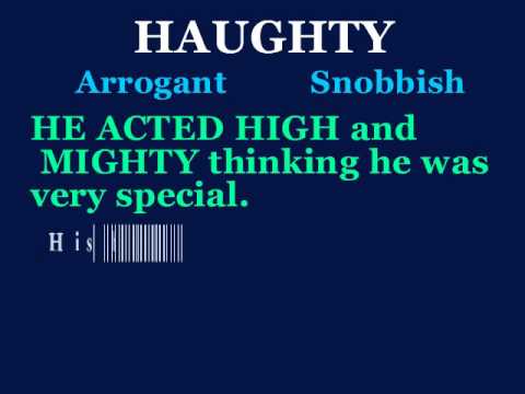 haughty