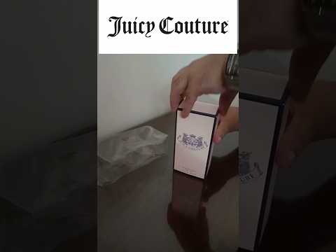 Juicy Couture Eau de Couture for women - UNBOXING - #juicycouture white floral tuberose woody citrus