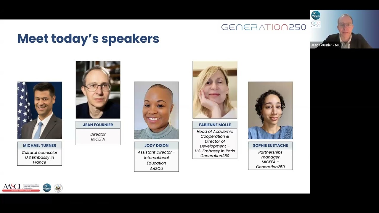 Official Launch of Generation 250: A Franco-American Initiative