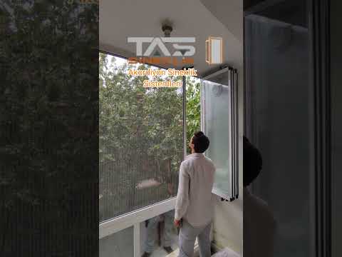 Cam Balkon Akordiyon Sinekliği Calışmamız #ankarasineklik #sineklik #akordiyonsineklik #taşsineklik