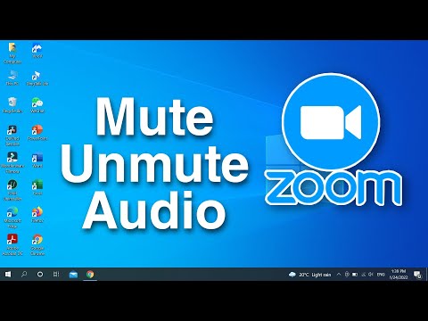 How to Mute/Unmute Audio in Zoom Meeting in Laptop