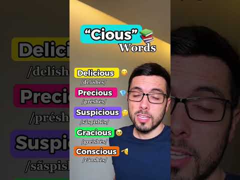 “Cious” words that you need to know. #englishhero #ingles #english #inglesonline