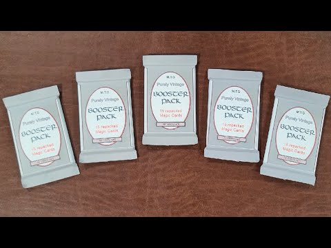 PURELY VINTAGE MTG Booster Pack Review