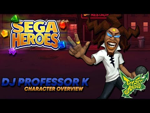 SEGA Heroes | DJ Professor K Character Overview [Jet Set Radio]