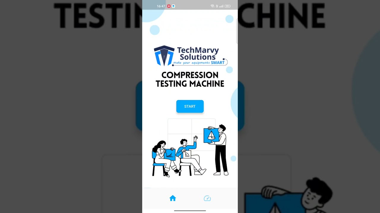 Digital Compression Testing Machine - Android App