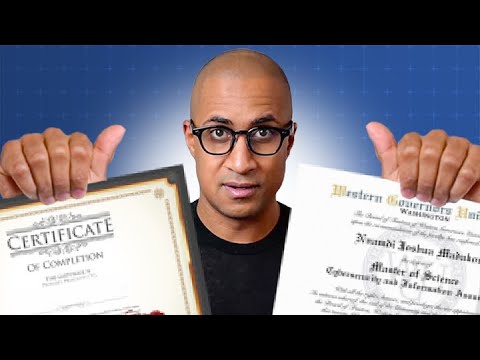 Certs vs Degree (come here for the objective truth)