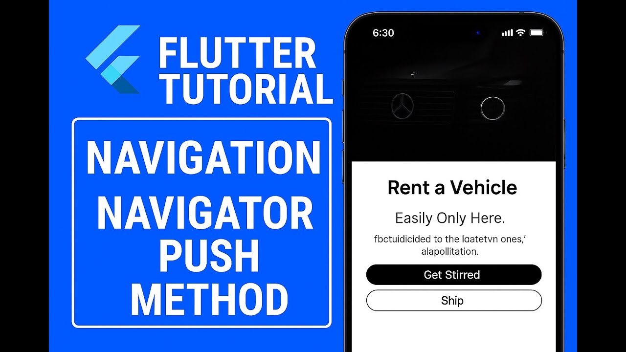 Flutter Tutorial 28 : Navigation using navigator push method