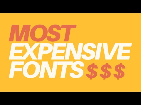 Top 3 MOST EXPENSIVE Fonts Ever Made!