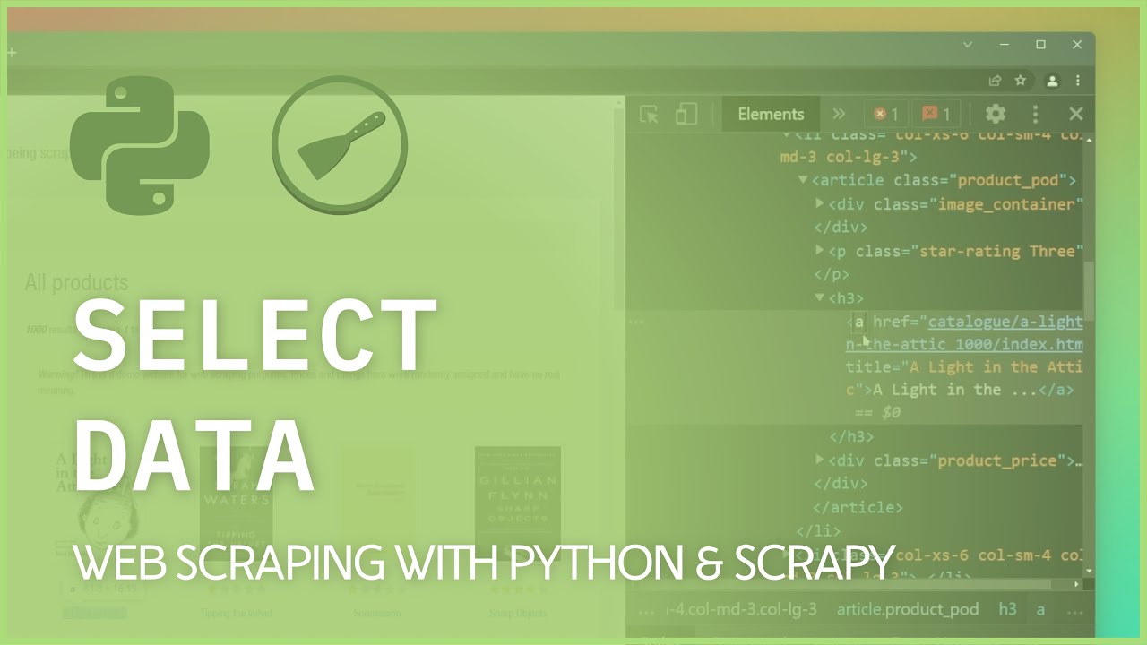 Select Data - Scrapy CSS Selectors