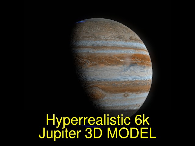 Hyperrealistic 6k Jupiter 3D Model - FlatPyramid
