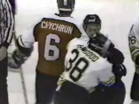Mike Bullard vs. Greg Hawgood, March 18, 1989 - Philadelphia Flyers vs ...