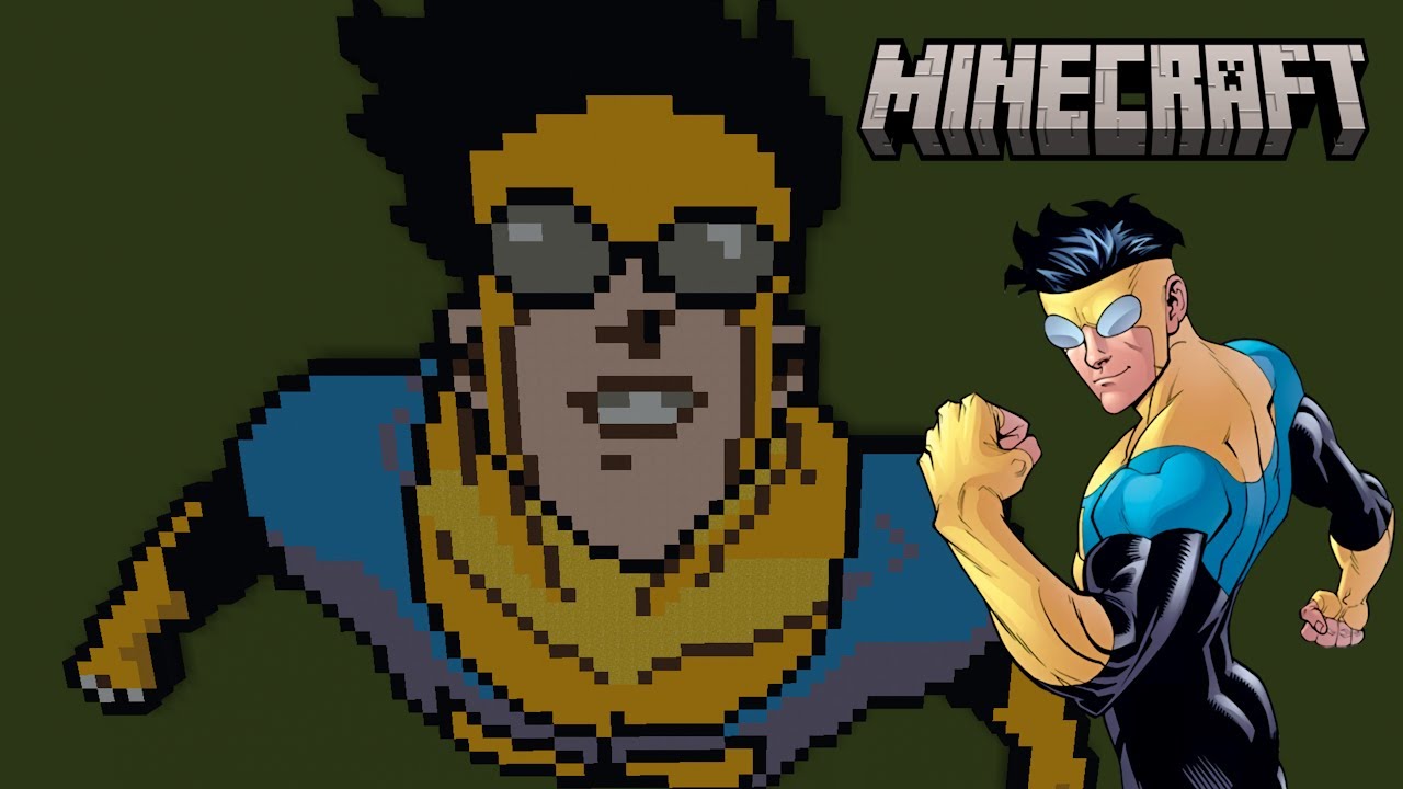Minecraft Invincible Pixel Art Tutorial