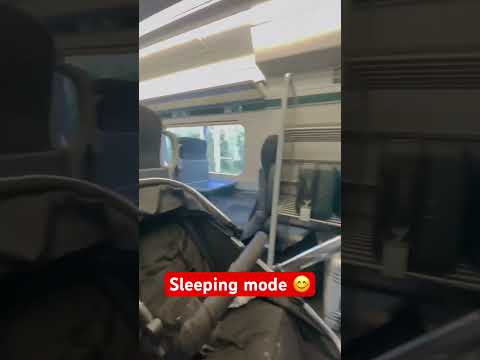 Cute 😻 #sleep #train #travel