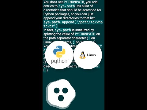 In Python script, how do I set PYTHONPATH? #shorts