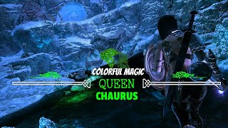 Skyrim SE - Colorful Magic Queen Chaurus -Boss Battle- at Skyrim ...