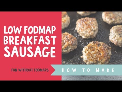 LOW FODMAP BREAKFAST SAUSAGE | gluten-free, dairy-free, sugar-free