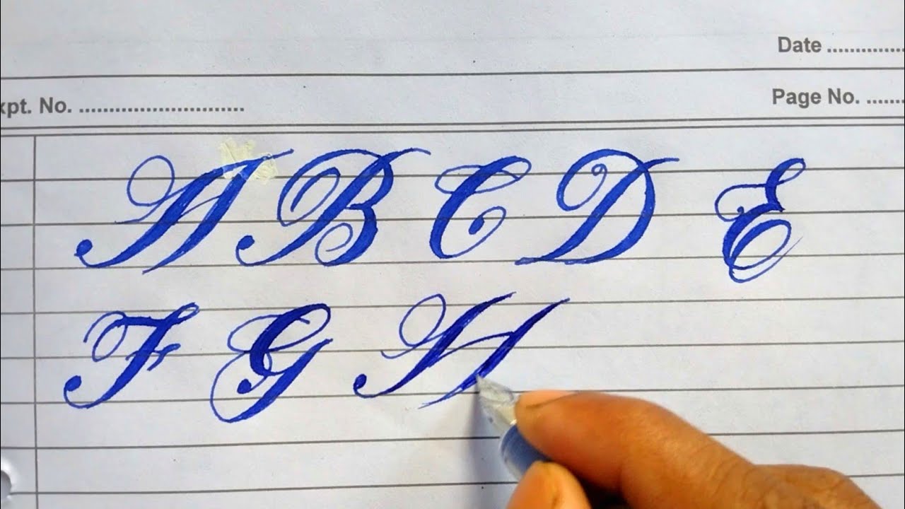Royal Fancy Cursive Alphabet letters | Cursivewriting | RUA sign writing