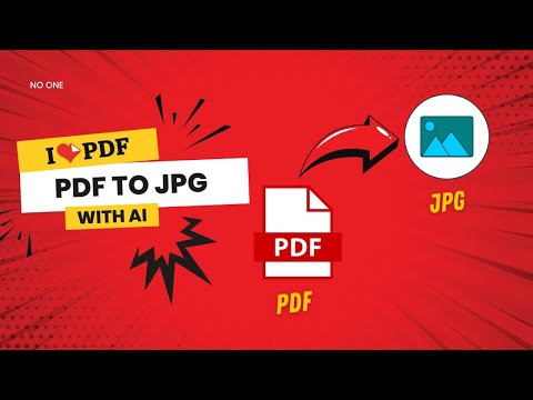 Convert PDF to JPG with AI | Free PDF to Image Tool | iLovePDF Tutorial | NO ONE Channel (Ep. 5)