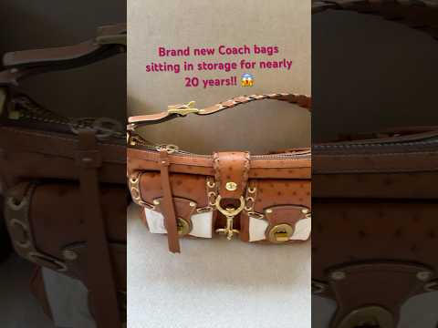 Vintage Coach bags that are still brand new. 😱 #coach #vintage #y2k #handbags #coachpurse