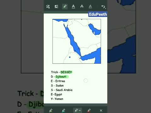 Mapping - Red Sea #upsc #gk #shorts #geography #pcs