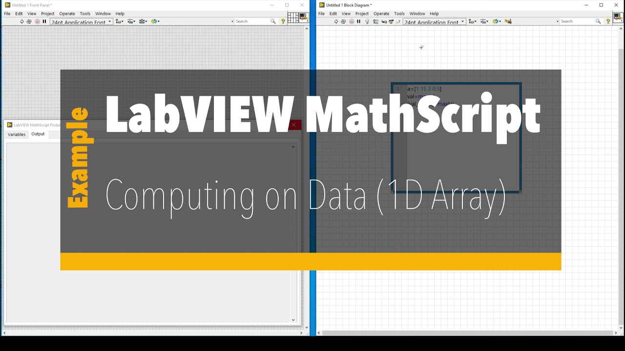 Mathscript Node #EP6 Computing on Data (1D array)