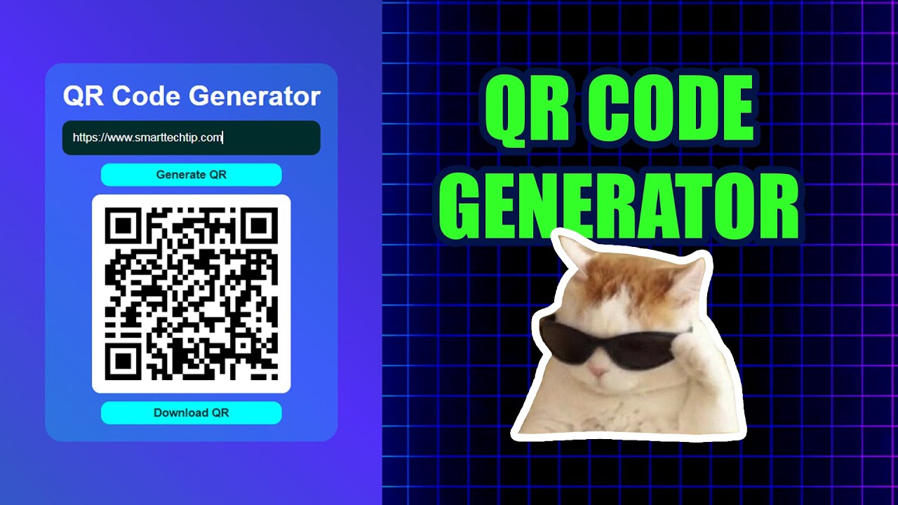 Build a QR Code Generator Using HTML, CSS & JavaScript | Full Step-by-Step Tutorial