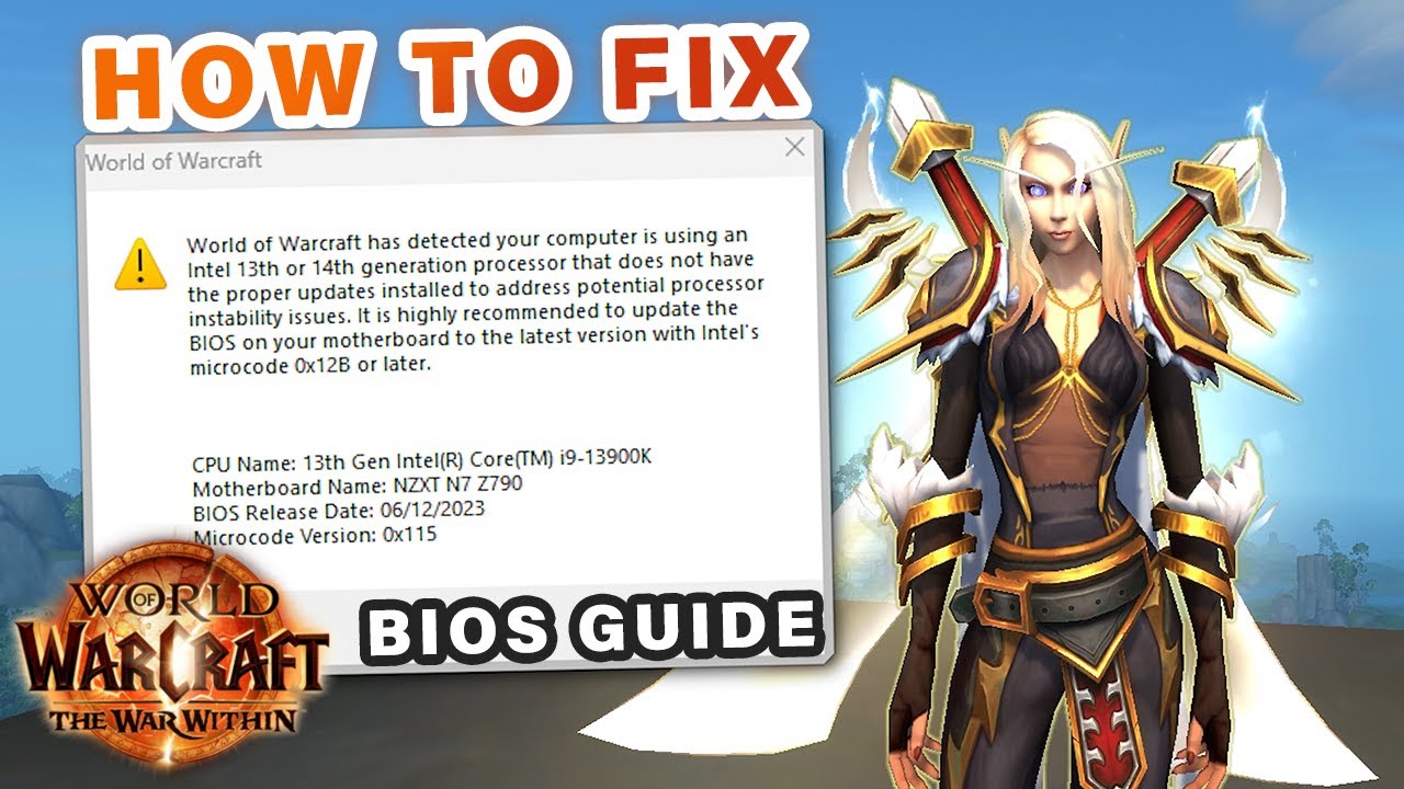 Intel 13th & 14 Generation Processor Updates Needed | How to Update BIOS (MSI) ► WOW: The War Within