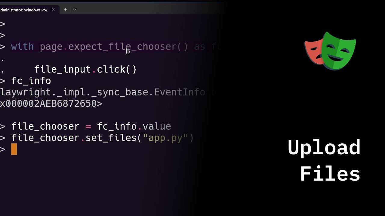 Playwright Python - Upload Files