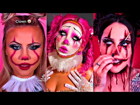 Creepy Clown Halloween Makeup Compilation