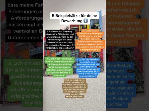 Beispielsätze für deine Bewerbung/Anschreiben #bewerbung #beispiele #richtig bewerben