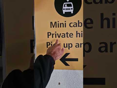 Ali Baba Cabs guides you to the Taxi pickup area at Heathrow Terminal 4