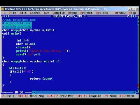 Learn Copy string using recursive function In C Program Tamil - Mind Luster
