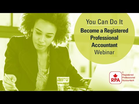 You Can Do It - Become a Registered Professional Accountant