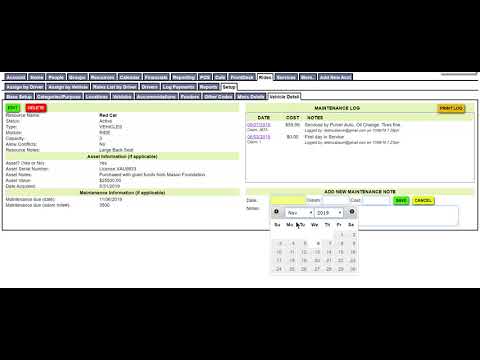 ADMIN: How-To Schedule & Track Vehicle Maintenance