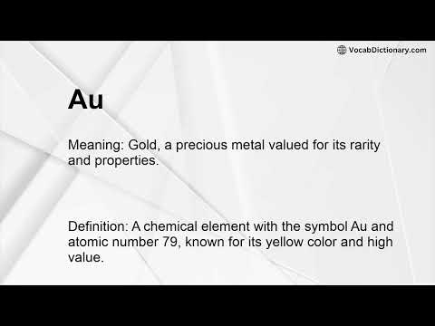 Au Meaning