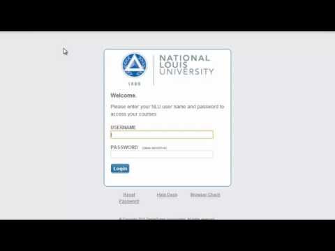 NLU Online Campus: Logging in Guide (D2L 10.0)