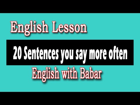 20 sentences that you utter almost every day | بیس جملے | English Urdu| English Gram | Daily English