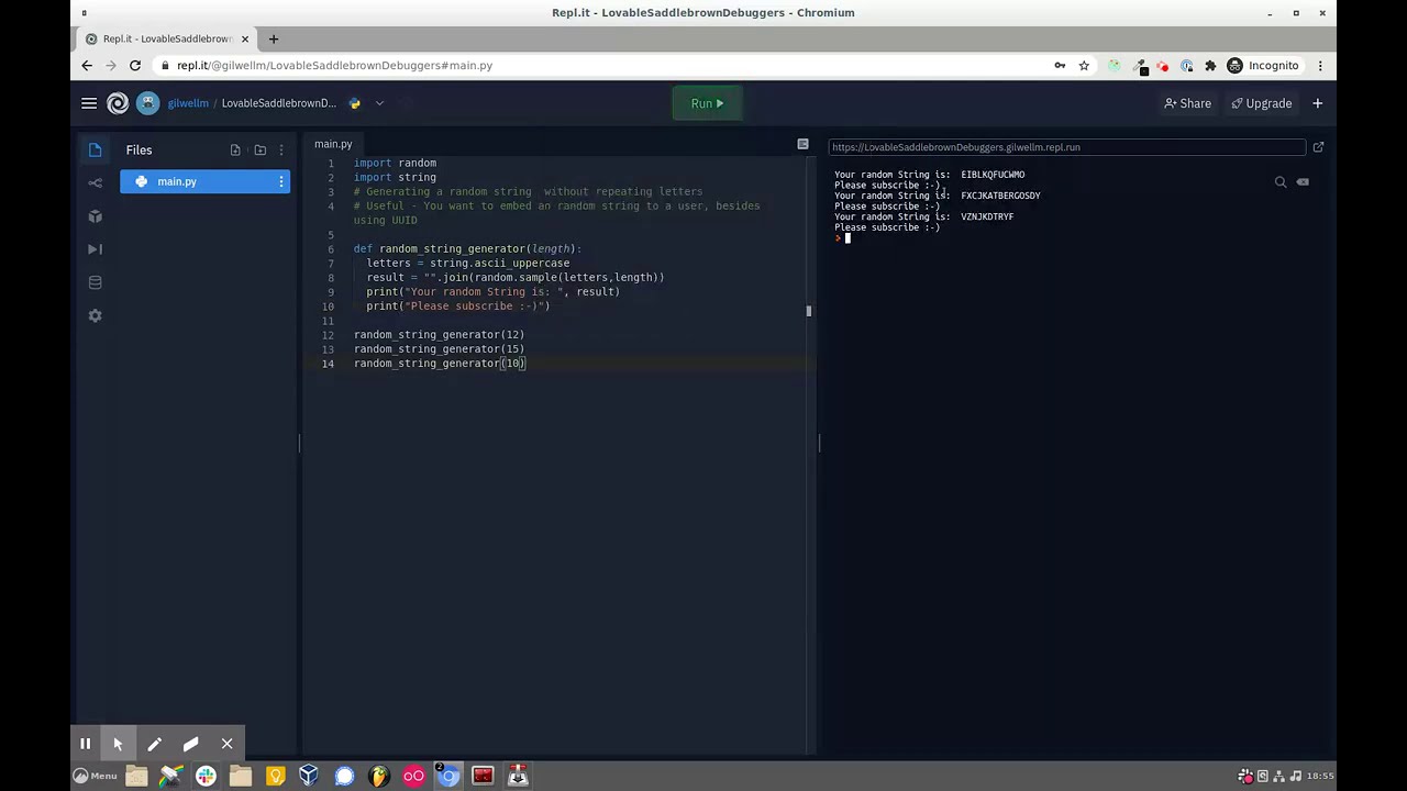 Python Random Unique String Generation