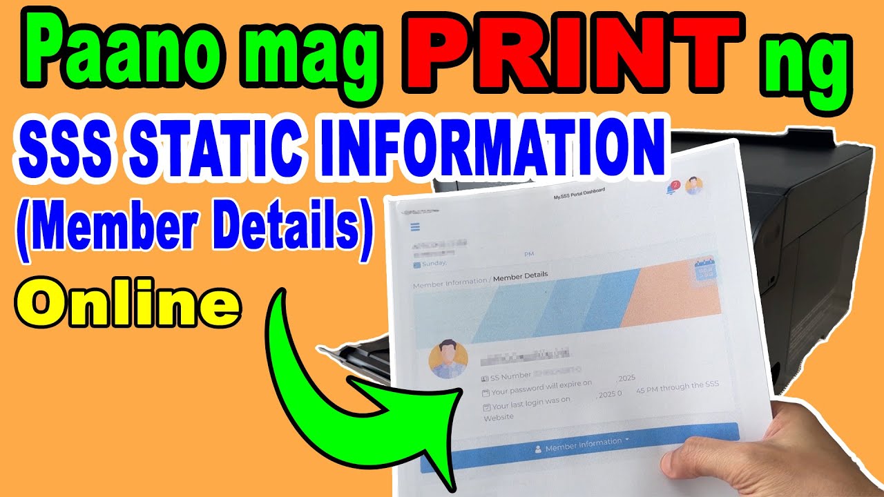 HOW TO GET/PRINT SSS STATIC INFORMATION ONLINE 2025
