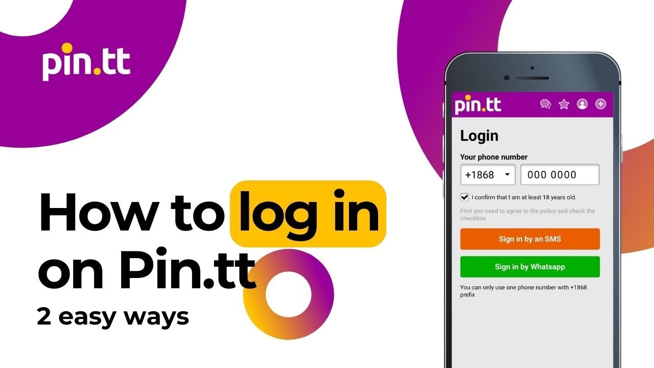 How to log in on Pin.tt