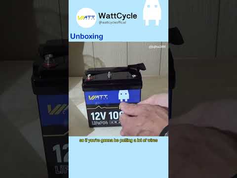 WattCycle 12V 100Ah Mini LiFePO4 Battery: Quick Unbox & Test!