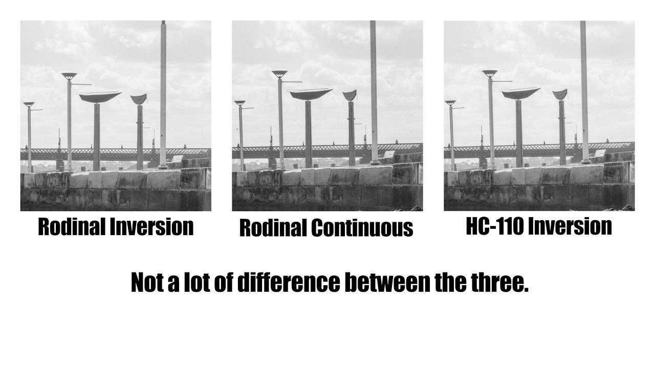 Rodinal & HC-110 – Inversion & Continuous Agitation – Four-Way Comparison on 4x5 – Shanghai GP3 100