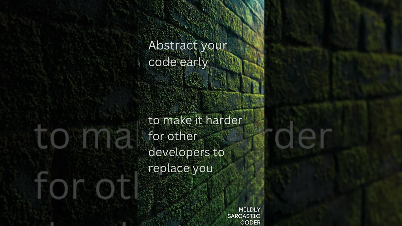 Abstract your code early #shorts