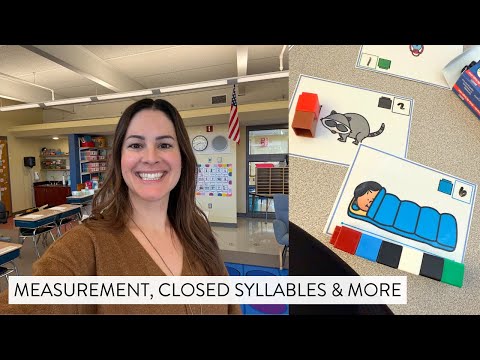 Teaching Closed Syllables, Measurement, and Poetry in First Grade // 1st Grade Activities & Lessons